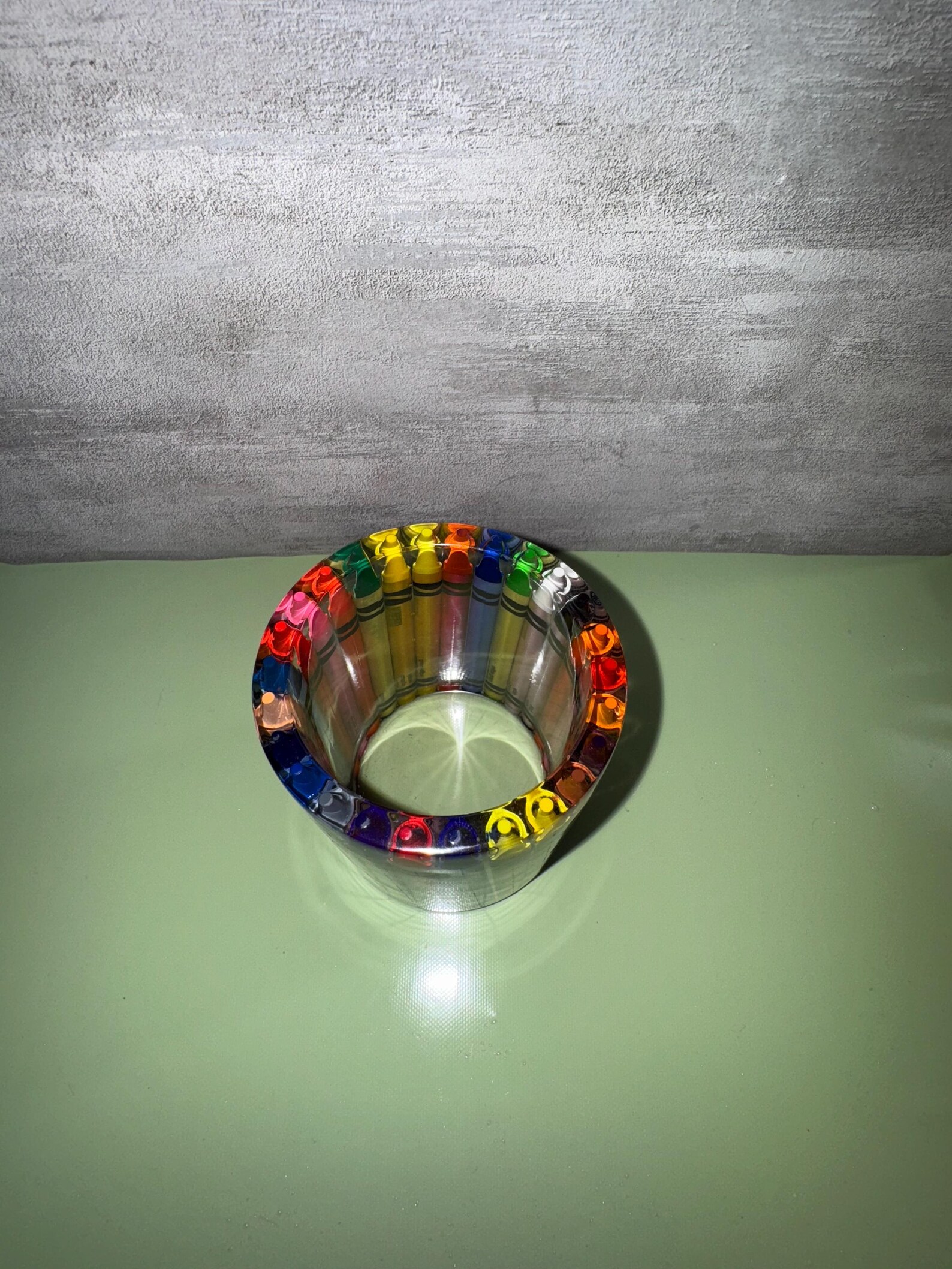 Epoxy Resin Crayon Desk Cup, Teacher Gift - Etsy