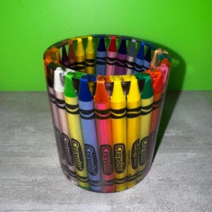 Epoxy Resin Crayon Desk Cup, Teacher Gift, Pencil Holder - Etsy