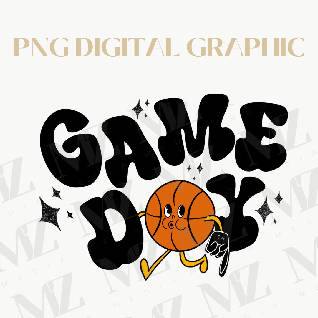 Game Day Vintage Basketball Graphic - Etsy
