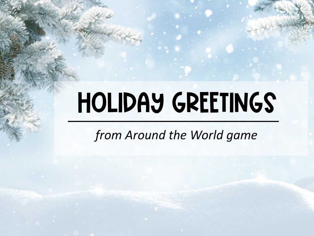 Holiday Greetings From Around the World Game | Virtual Holiday Party ...