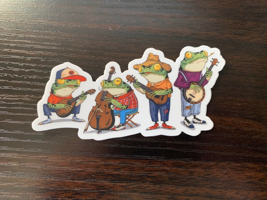 Billy Strings Sticker: 4 Frog Band Sticker - Etsy