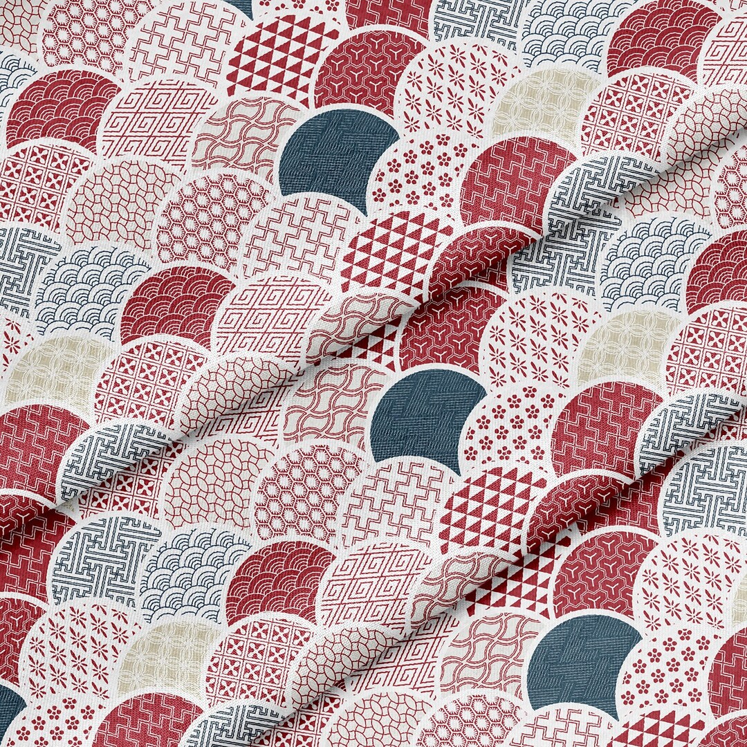 Fabric by the Yard ( Traditional Geometric Kimono Print Pattern ) for ...