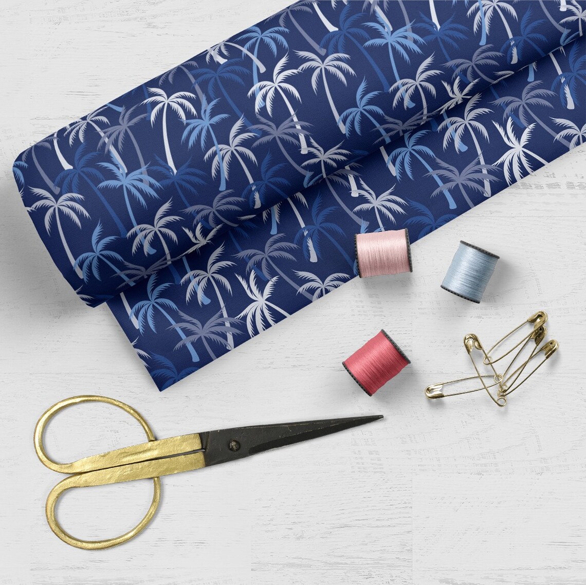 Fabric by the Yard ( Palm Tree Print Pattern ) for Sewing, Crafting ...