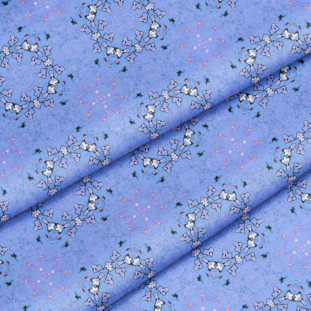 Fabric by the Yard ( Rich Blue Cyan Paisley Ornament Patterns ) for ...