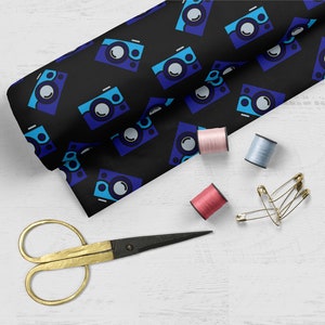 Fabric by the Yard ( Photo Camera on Print Pattern ) for Sewing ...