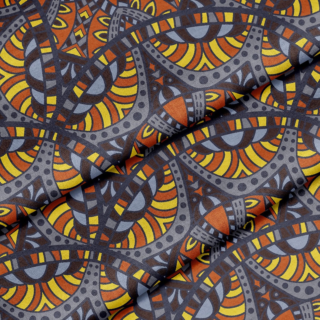 Fabric by the Yard ( Tribal Mandala Vintage Design Print Pattern ) for ...