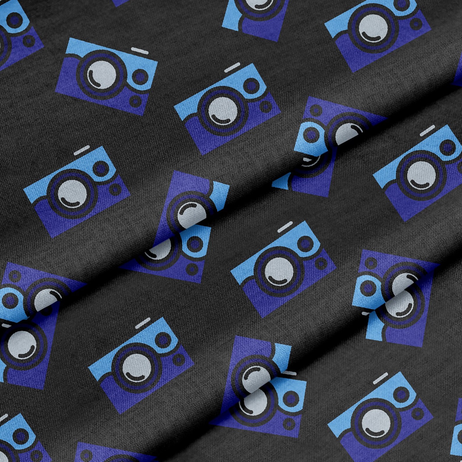 Fabric by the Yard ( Photo Camera on Print Pattern ) for Sewing ...