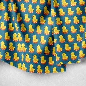 Fabric by the Yard ( Yellow Rubber Duck Print Pattern ) for Sewing ...