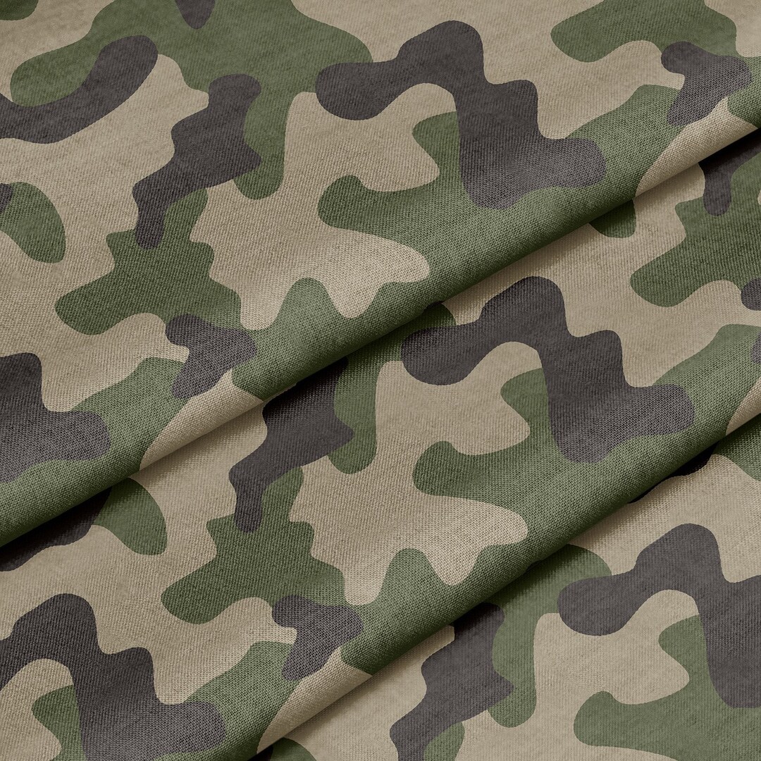 Fabric by the Yard ( Camo Camouflage Military Print Pattern ) for ...