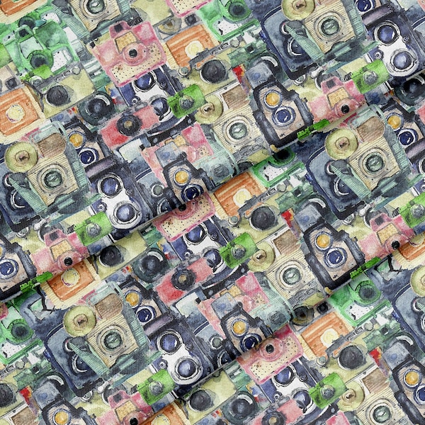 Camera Quilt Fabric - Etsy