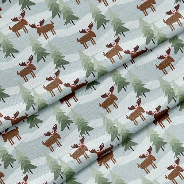 Moose Fabric - Etsy