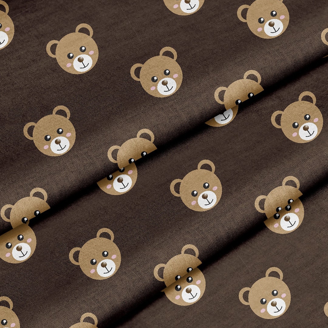 Fabric by the Yard ( Cute Bear Print Pattern ) for Sewing, Crafting ...