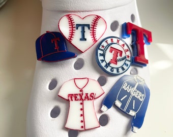 Texas Rangers Crocs - Etsy