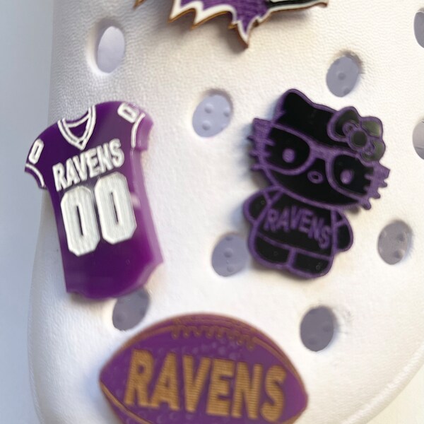 Baltimore Ravens Jibbitz Crocs - Etsy