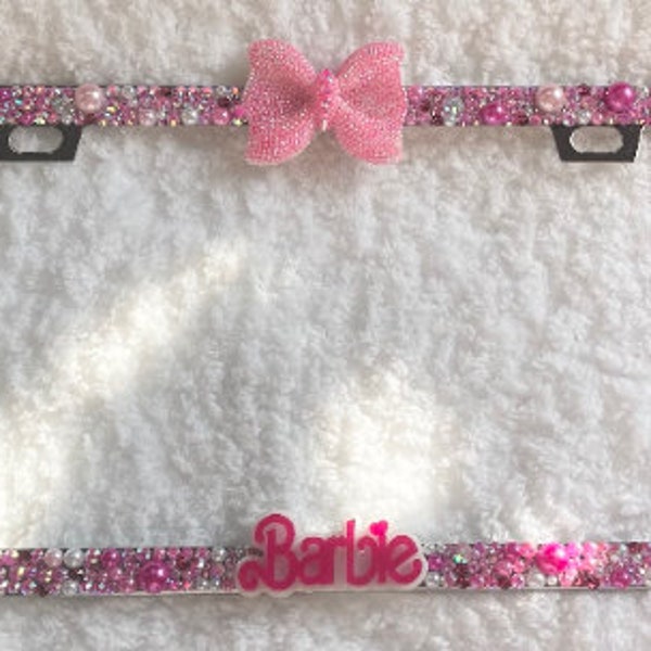Barbie License Plate Frame - Etsy