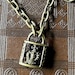 Bronze Crown Lock Necklace - Etsy