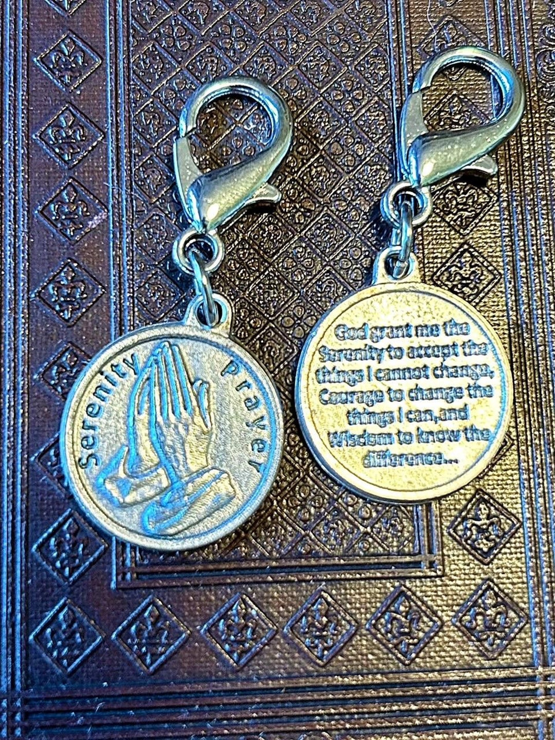 Serenity Pray Key Chain Clip - Etsy
