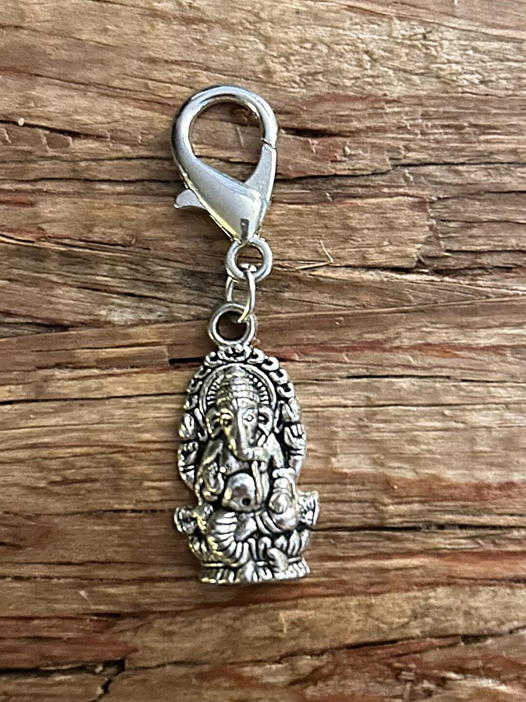 Ganesh Silver Keychain Clip - Etsy