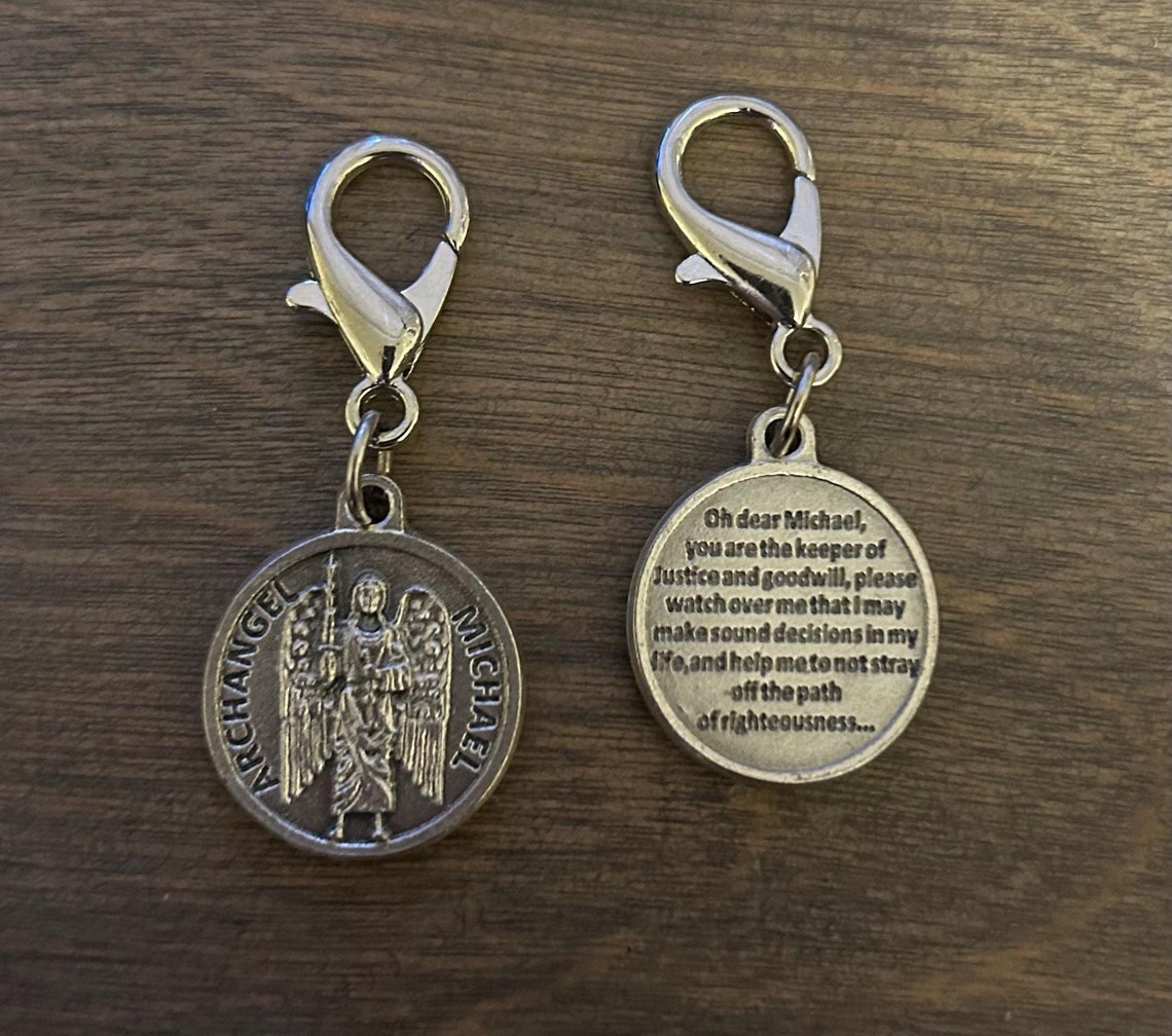Archangel Michael Key Chain Clip 1.75 in Total Length - Etsy