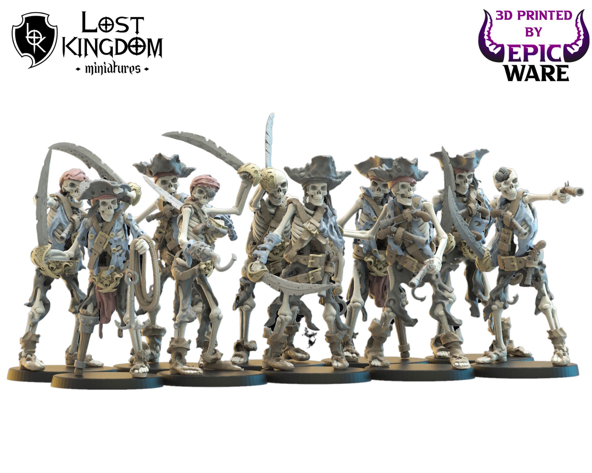 Skeleton Buccaneers the Undead of Misty Island Lost Kingdom Miniatures ...