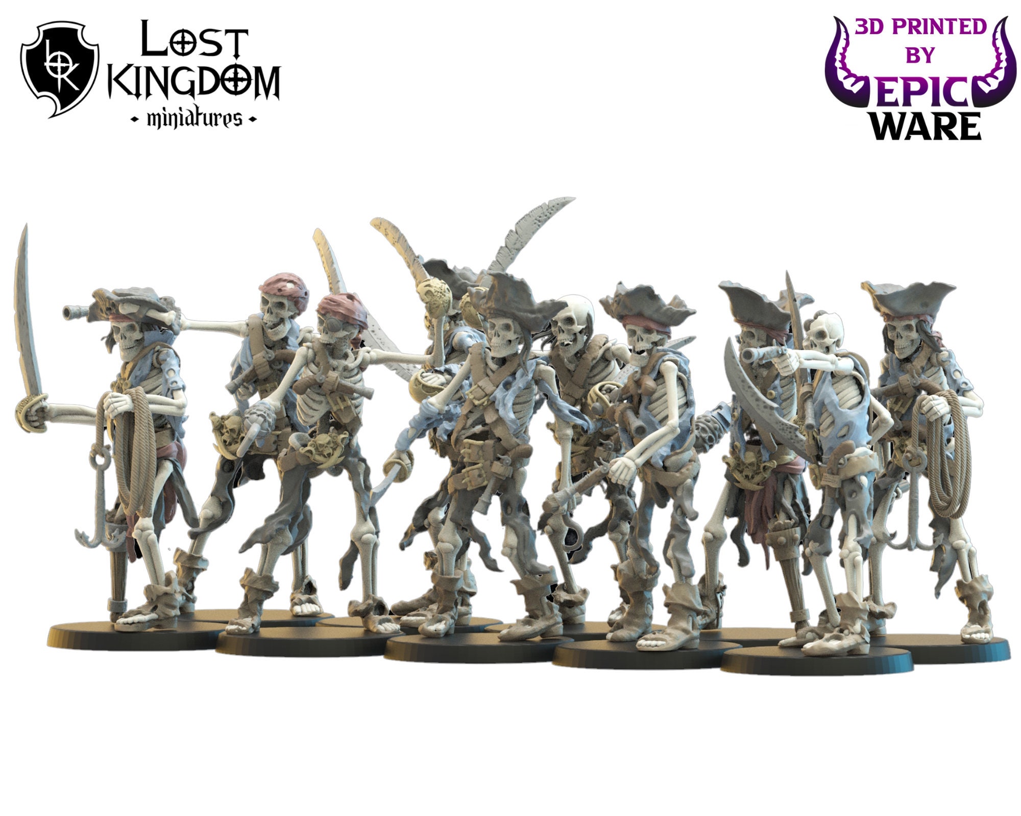 Skeleton Buccaneers the Undead of Misty Island Lost Kingdom Miniatures ...