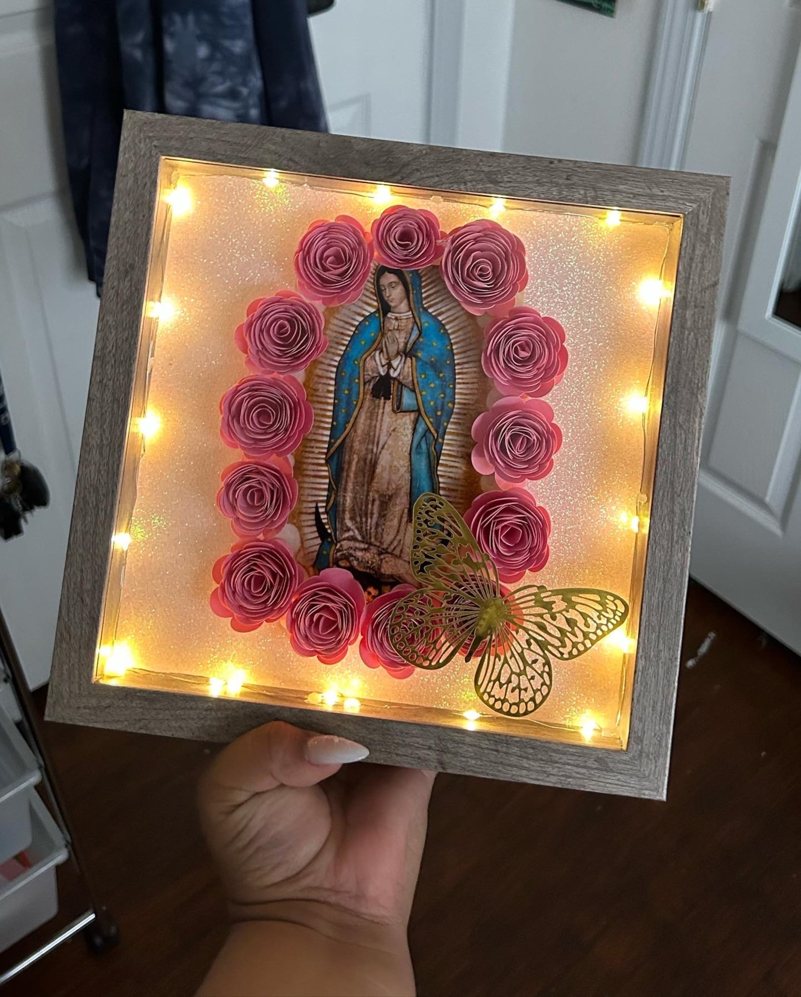Virgin Mary Shadow Box - Etsy