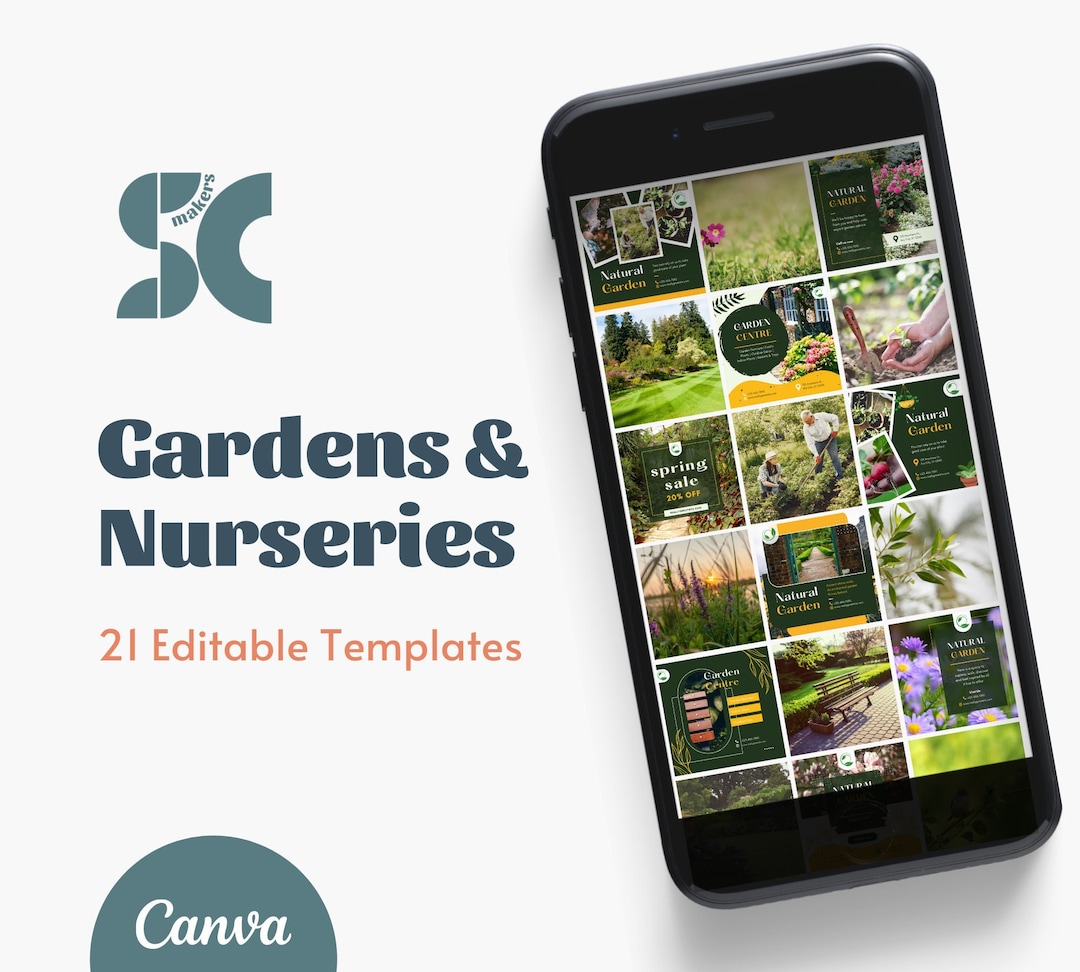 Social Media Canva Templates for Gardens | Garden Centers Instagram ...