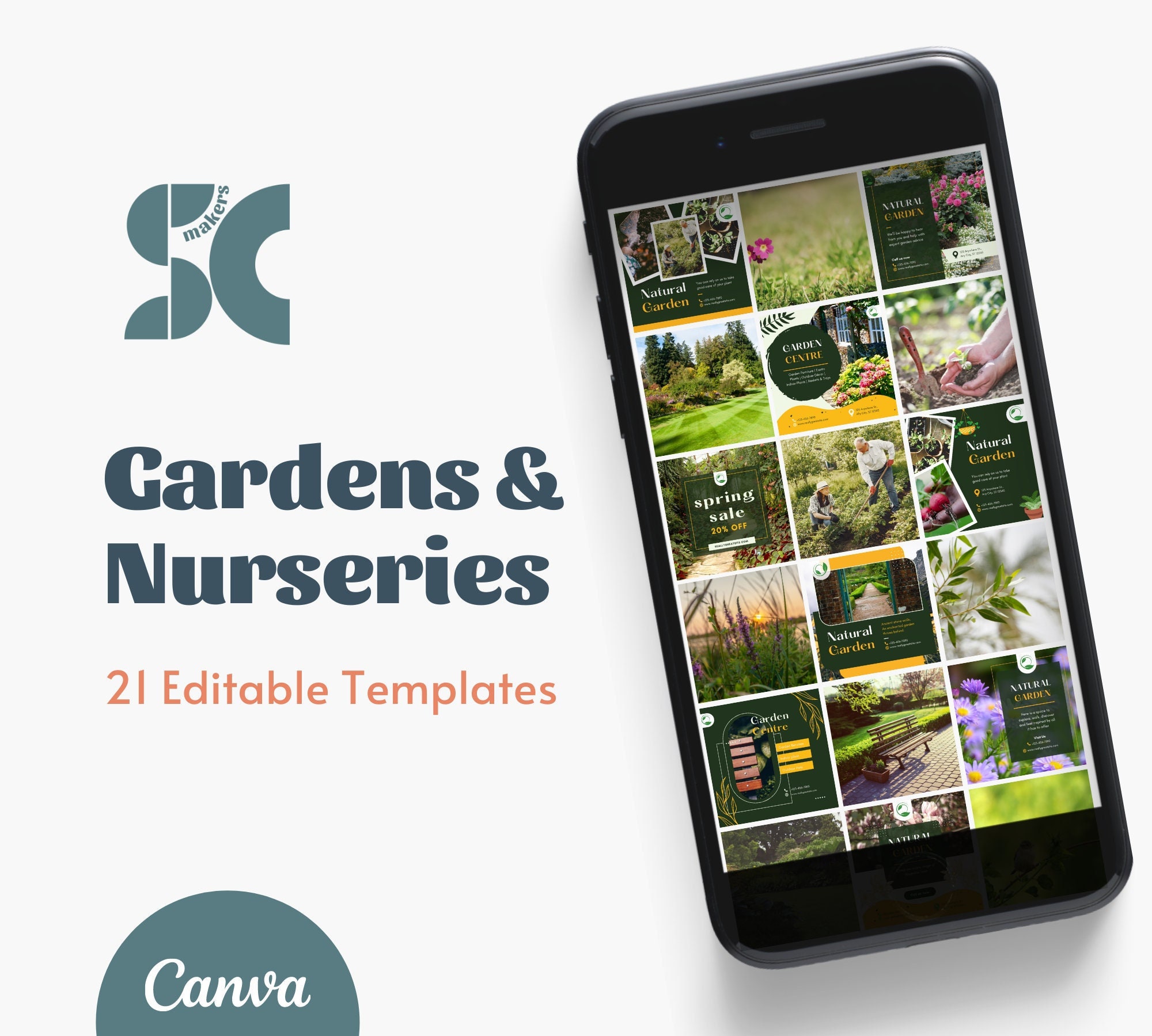 Social Media Canva Templates for Gardens Garden Centers Instagram Post ...