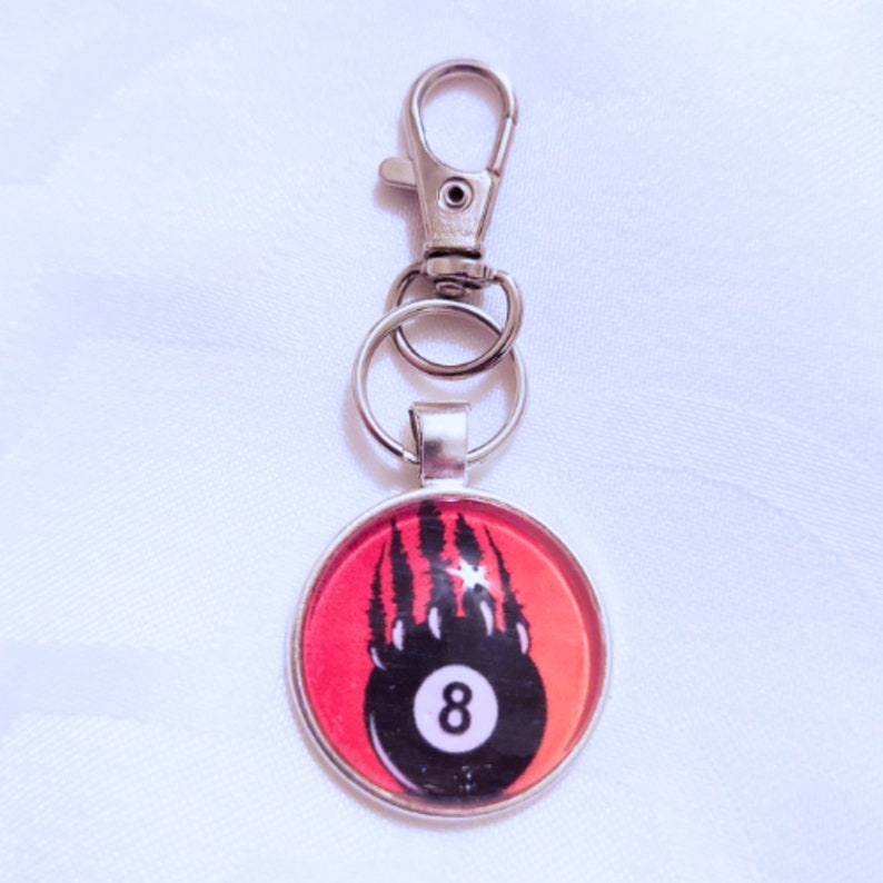 8-ball Keychain, 8-ball Pocket Marker for Pool Players, Pool Player ...