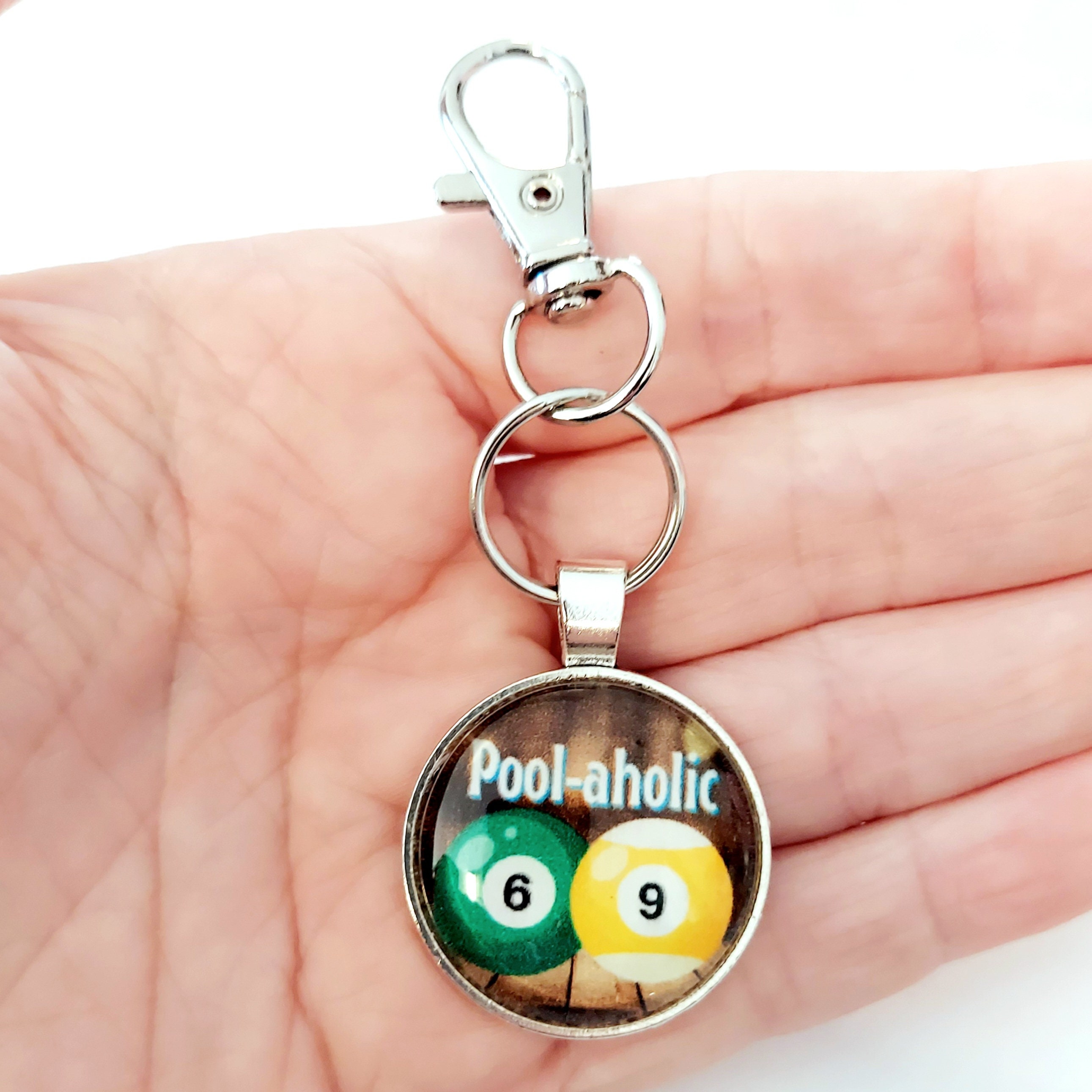 9-ball Keychain, 8-ball Pocket Marker for Pool Players, Pool Player ...