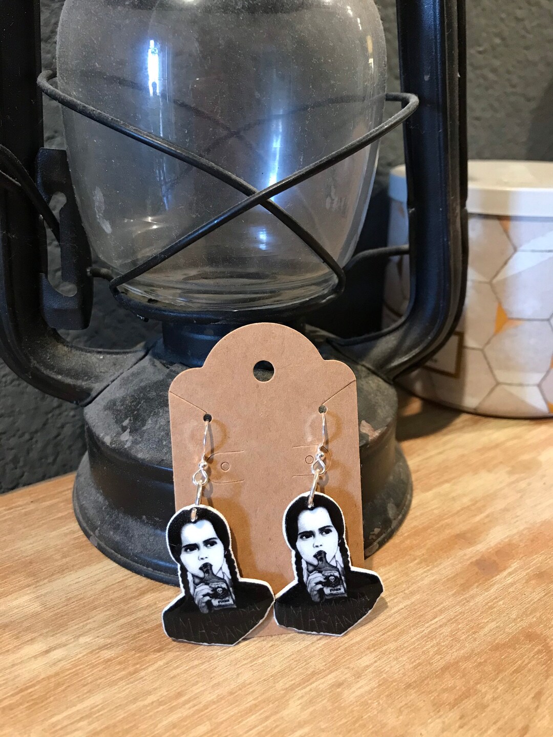 Wednesday Addams Earrings Wednesday Addams Family - Etsy
