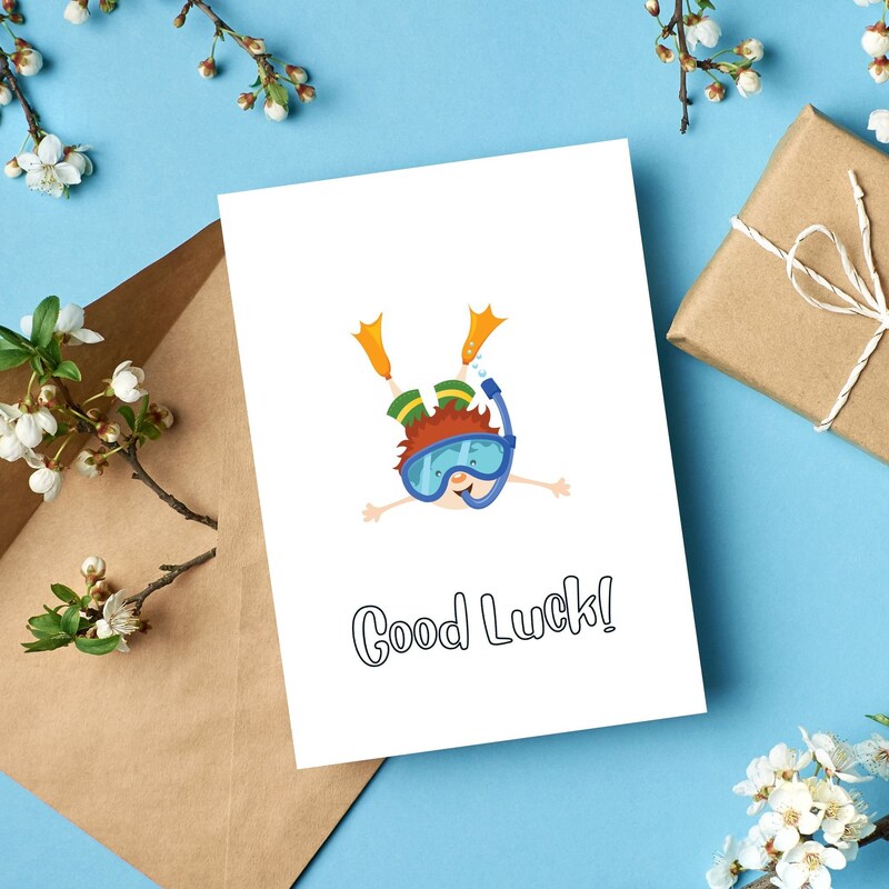Good Luck Card - Etsy
