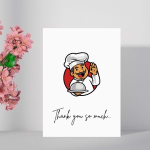 Chef Thank You Card | Thank You for Cooking | Thank You for Being My ...