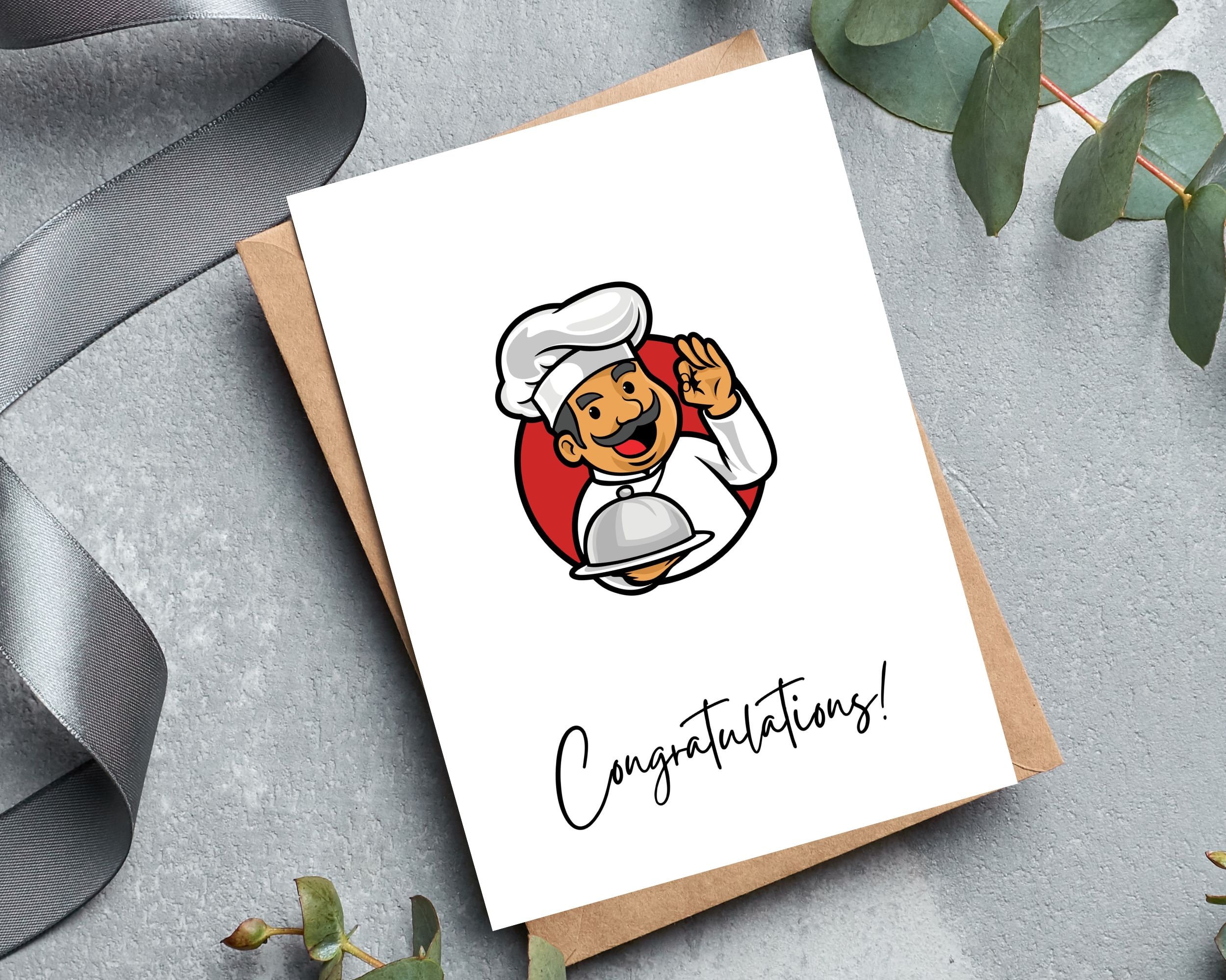 Chef Congratulations Card | Cooking Congratulations Card | New Job ...