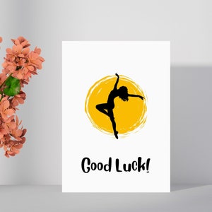 Dancing Good Luck Card | Dancer Good Luck Card | Good Luck With Your ...