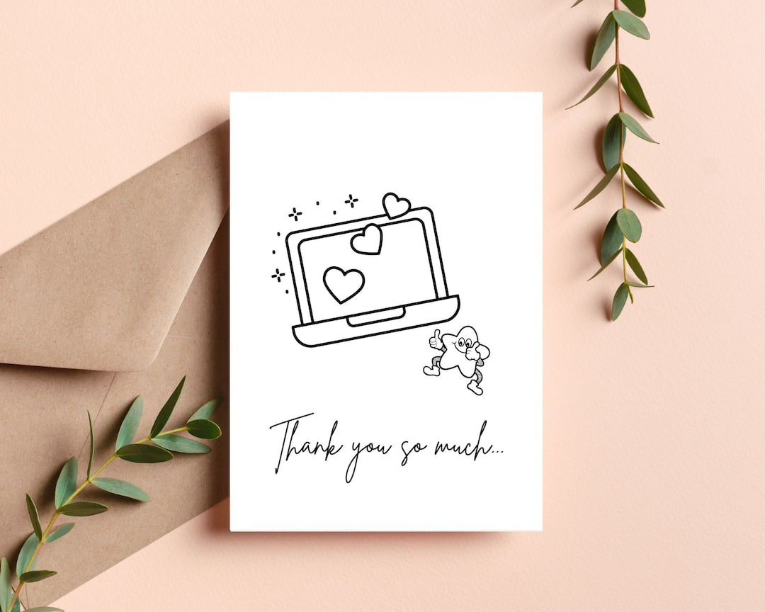 Tech Thank You Card | IT Thank You Card | Computer Thank You Card | IT ...