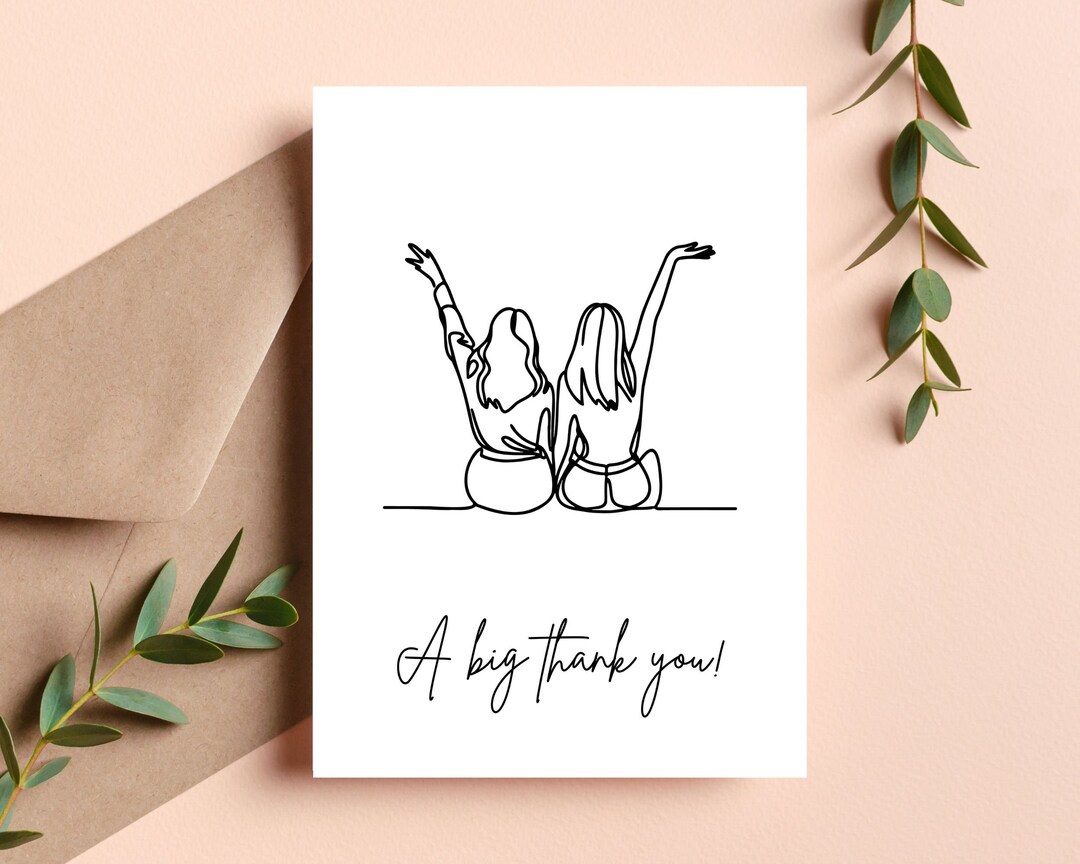 Sister Thank You Card | Thank You Card | Sister | Step Sister | Best ...