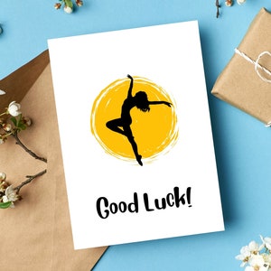 Dancing Good Luck Card | Dancer Good Luck Card | Good Luck With Your ...