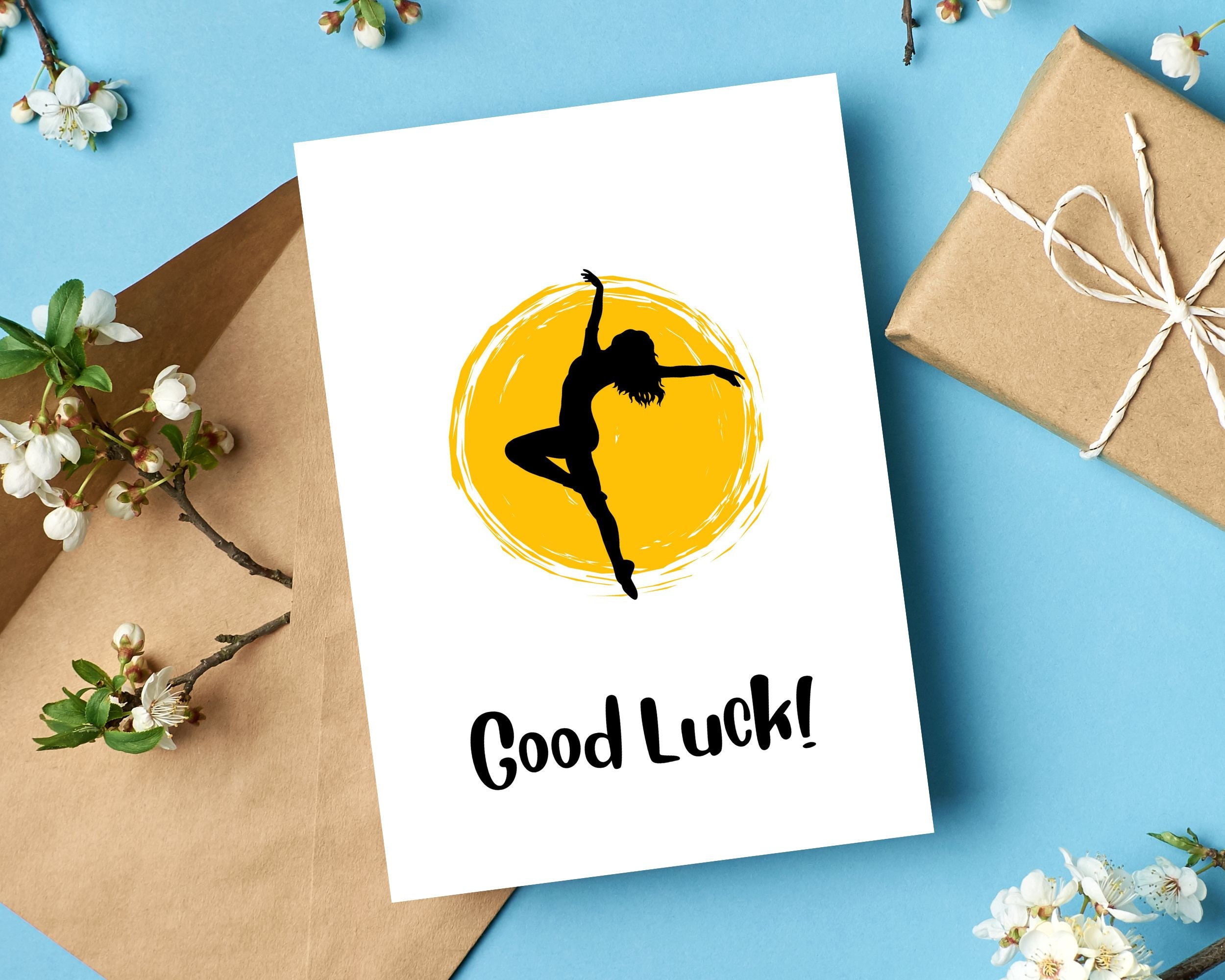 Dancing Good Luck Card | Dancer Good Luck Card | Good Luck With Your ...