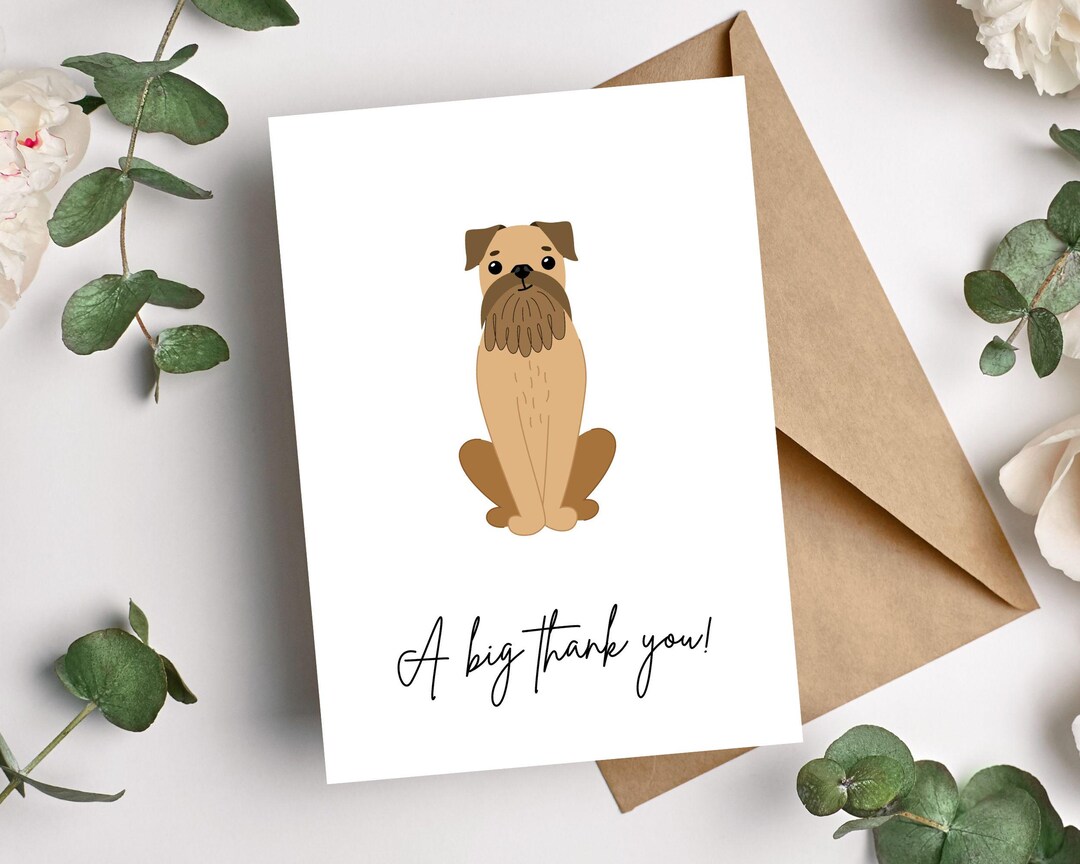Dog Thank You Card | Cute Dog Thank You Card | From the Dog - Etsy