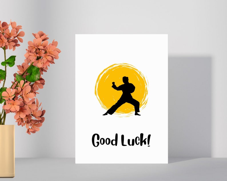 Karate Good Luck Card | Good Luck With Your Karate | Karate Lessons ...