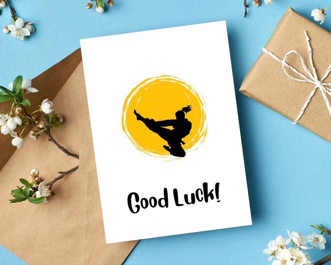 Taekwondo Good Luck Card | Karate Good Luck Card | Good Luck With Your ...