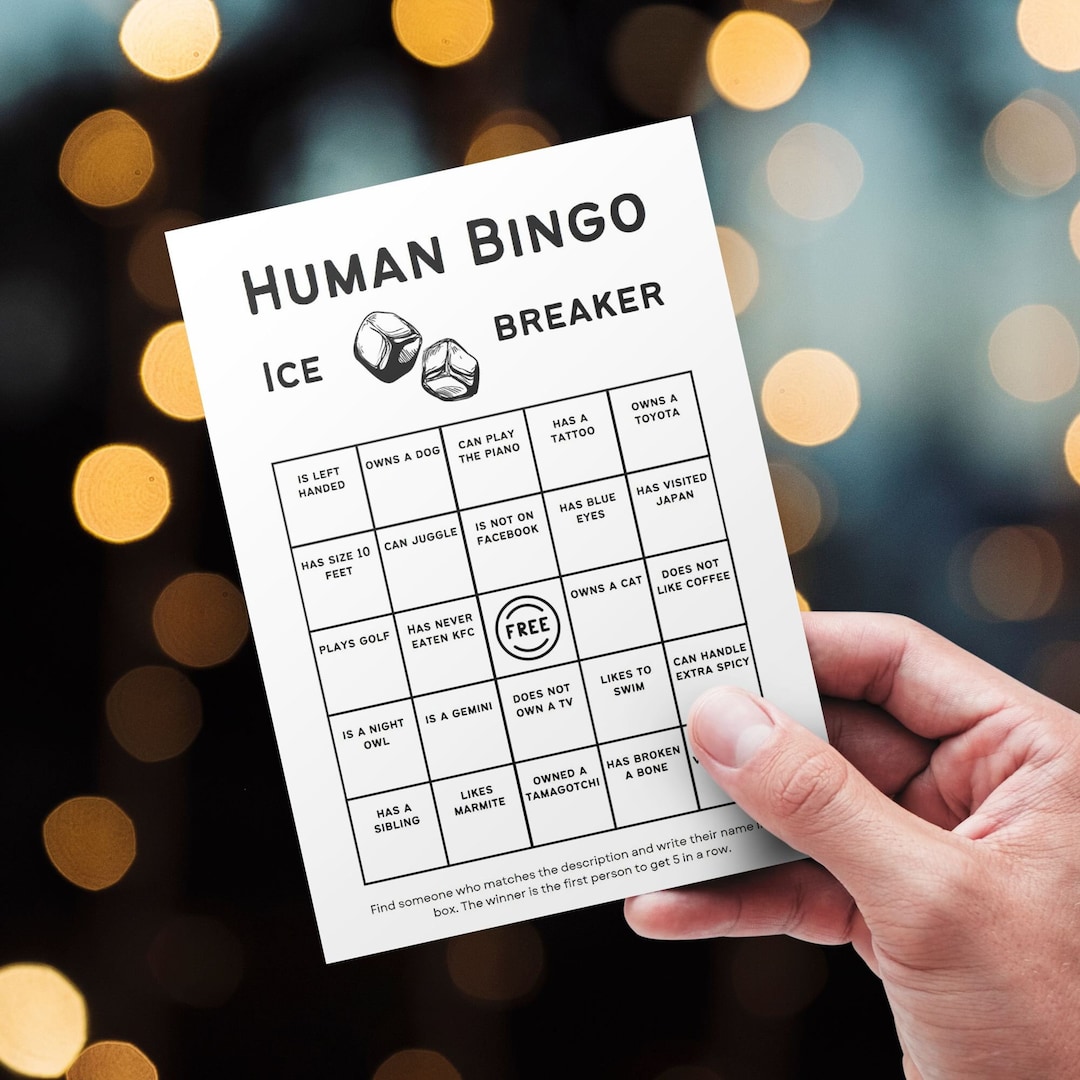Human Bingo | Ice Breaker | Party Game | 5 Game Bumper Pack | Digital ...