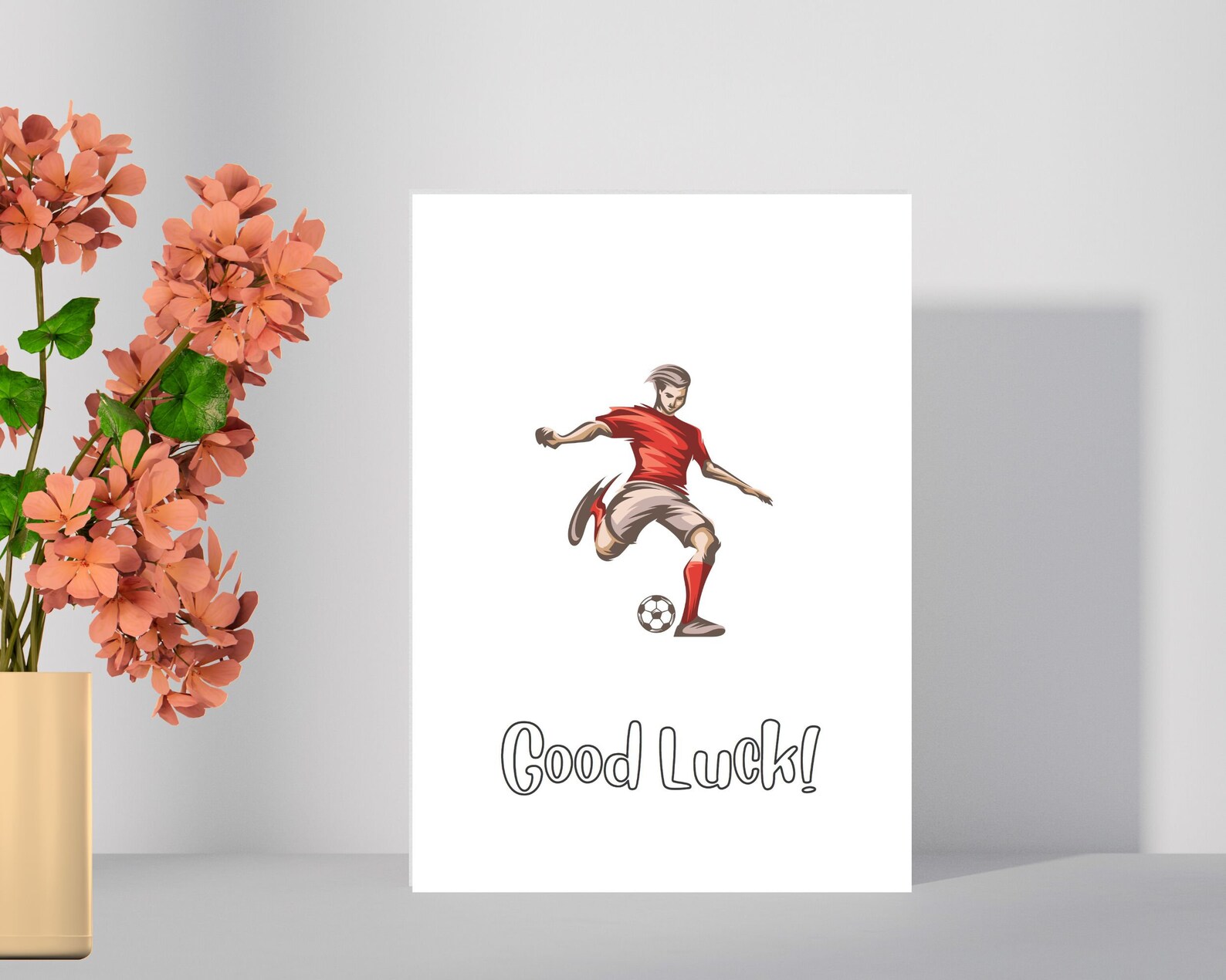 Football Good Luck Card | Footballer | Footie Good Luck Card - Etsy