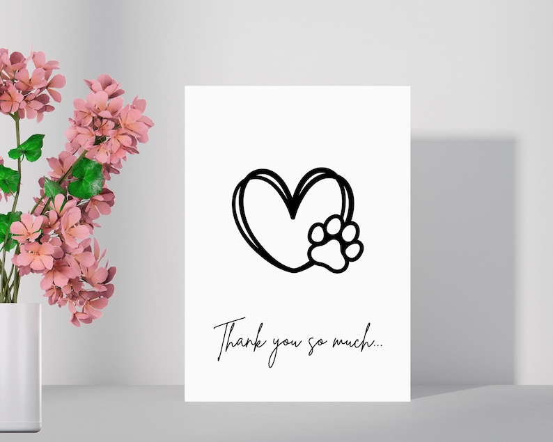 Vet Thank You Card | Veterinarian | Veterinary Thank You - Etsy