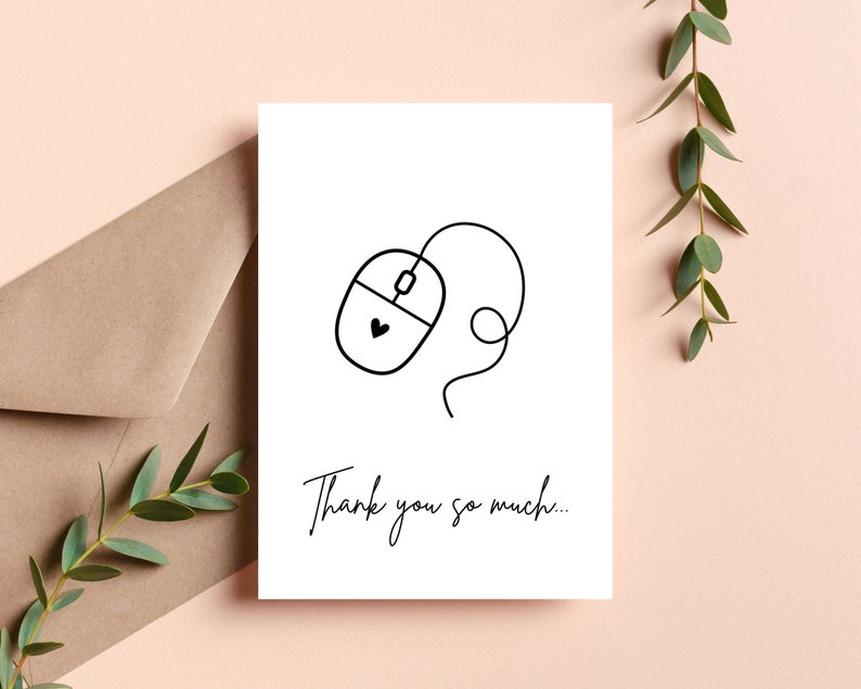 Tech Thank You Card | IT Thank You Card | Computer Thank You Card | IT ...