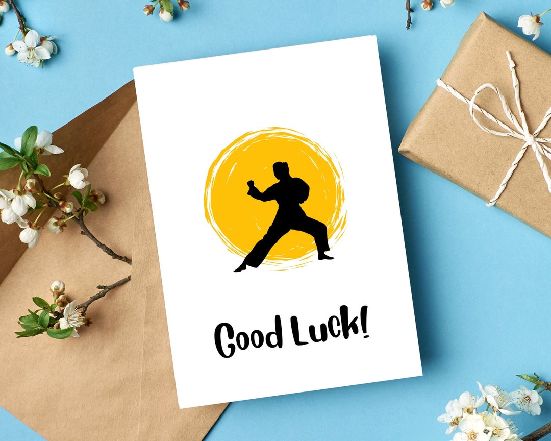Karate Good Luck Card | Good Luck With Your Karate | Karate Lessons ...