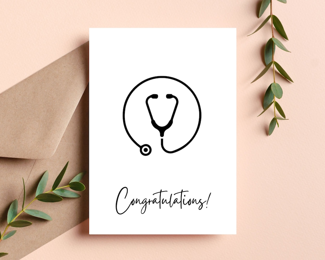 Doctor Congratulations Card | Dr. Congratulations Card | Passing Exams ...