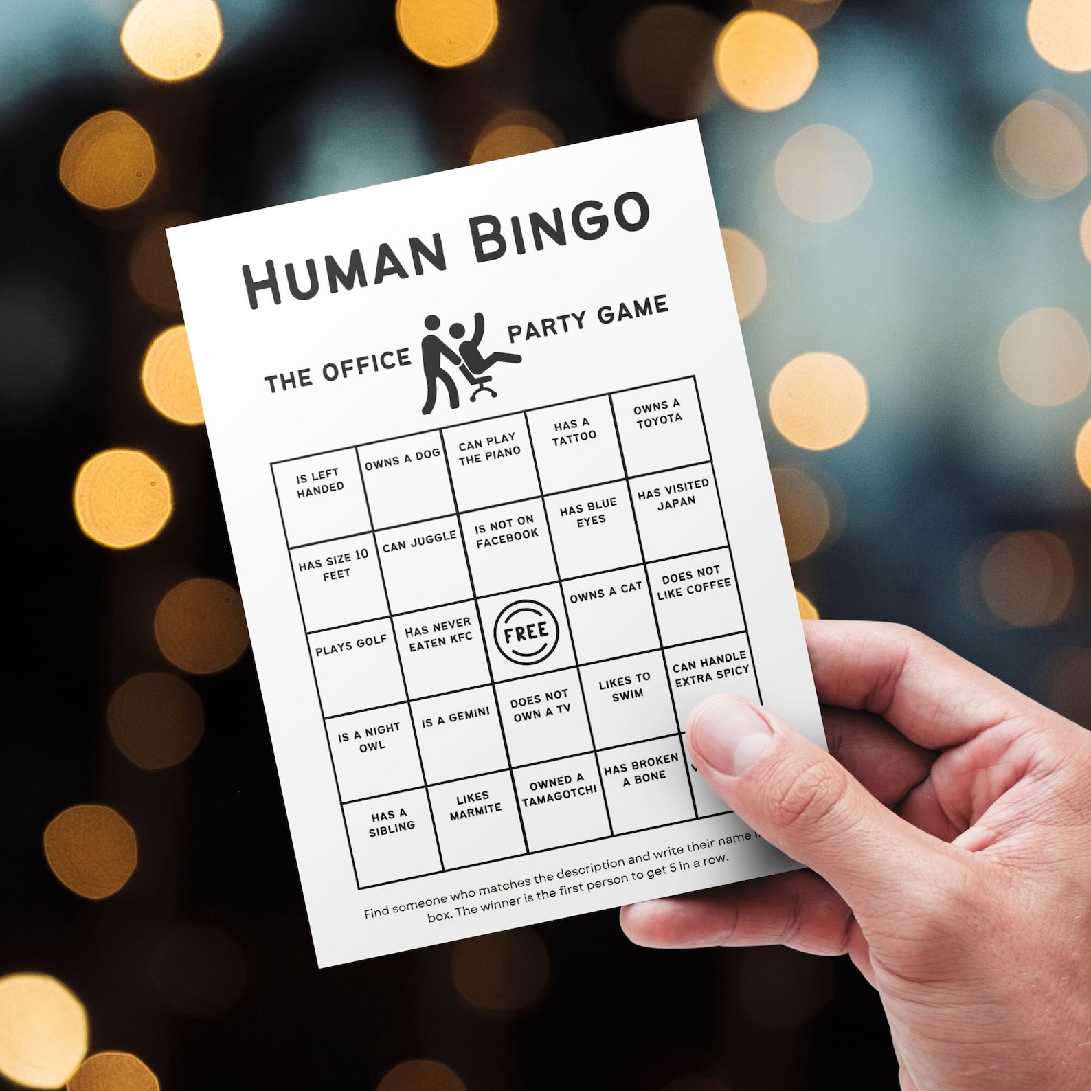 Human Bingo | Office Party Game | Team Bonding | 10 Game Bumper Pack ...