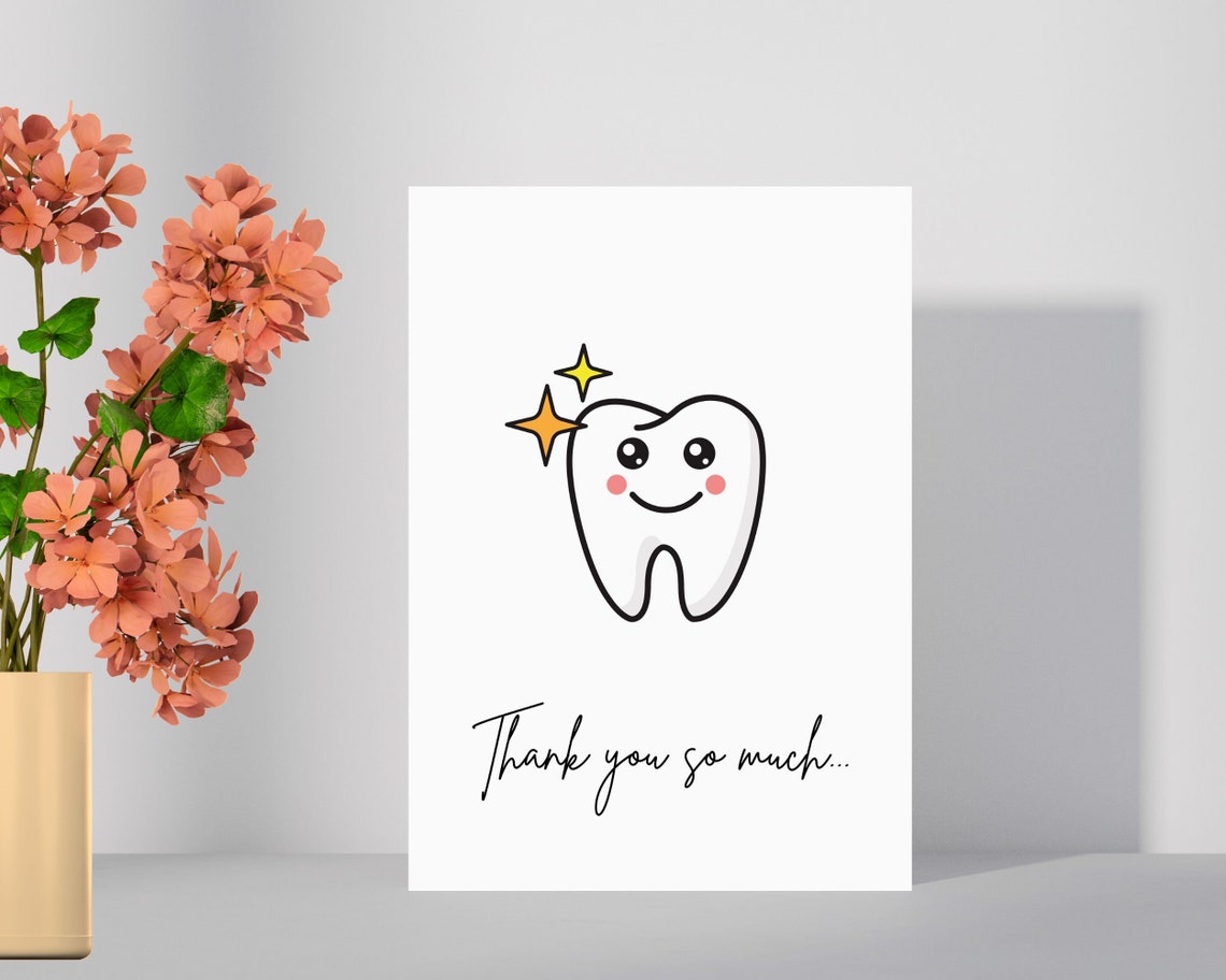 Dentist Thank You Card | Thank You Dentist | Hygienist | Fixing My ...